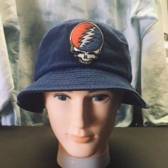 Accessories | Grateful Dead Steal Your Face Blue Bucket Hat | Poshmark